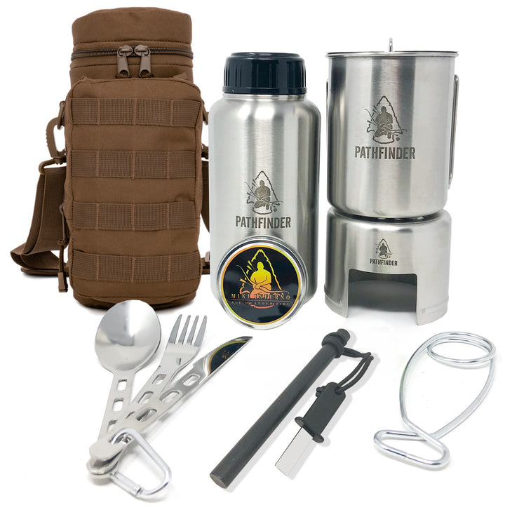Pathfinder Stainless Steel Bottle Cooking Kit | Self Reliance Outfitters
