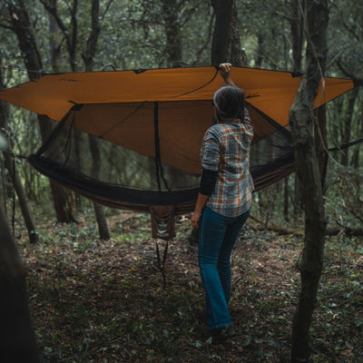 Pathfinder Nylon Tarp & Hammock Combo - Earth Brown | Self Reliance ...