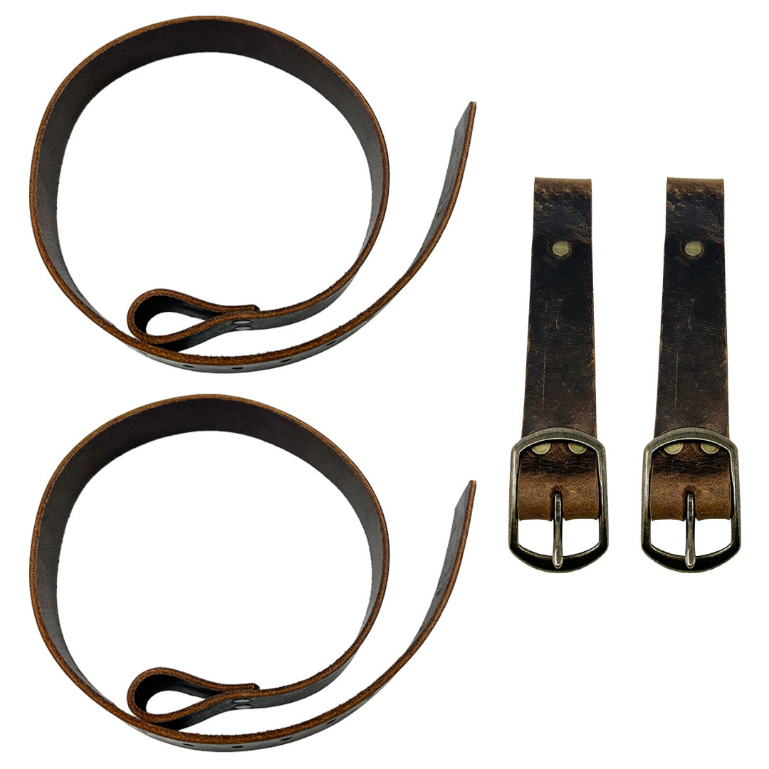 Leather Bedroll Back Pack Straps | Self Reliance Outfitters