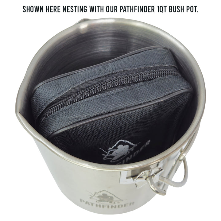Stainless Steel 1 Quart Bush Pot | Self Reliance Outfitters