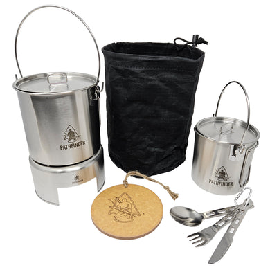 Camping Pots and Pans - Cook Outdoors with Stainless Steel – Self ...