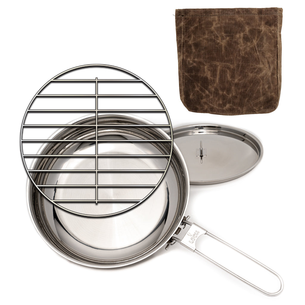 8" Skillet, Canvas Bag, and Broiler Rack Combo – Self Reliance Outfitters