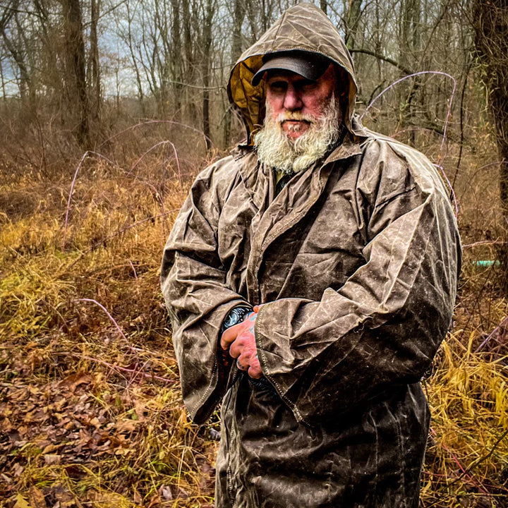 Oilskin Hooded Watch Coat by Tentsmiths | Self Reliance Outfitters