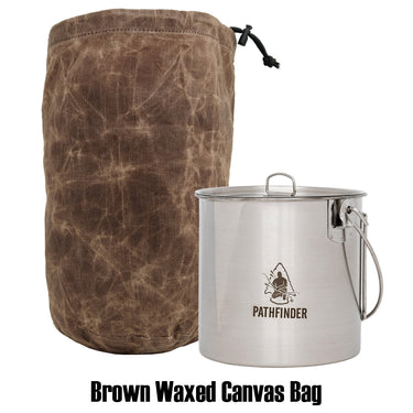 120oz Stainless Steel Bush Pot - Large Camping Pot | Pathfinder – Self ...